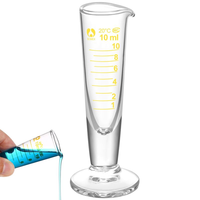 ULTECHNOVO 1pcs Graduated Cylinder 10mL Glass Measuring Cup Scale Cup ...