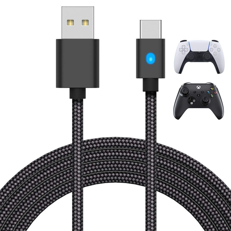 MENEEA 10FT/3M Ladekabel für PS5 Controller, Xbox Series X/S Switch Pro ...