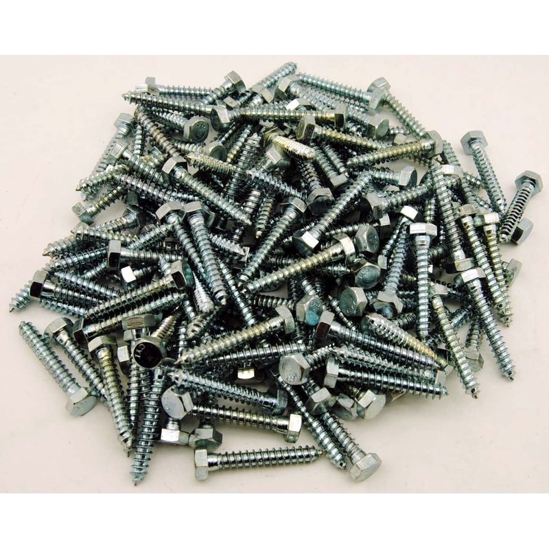 (150) Hex Head 5/16 x 2" Lag Bolts Zinc Plate Wood Screws - Online ...