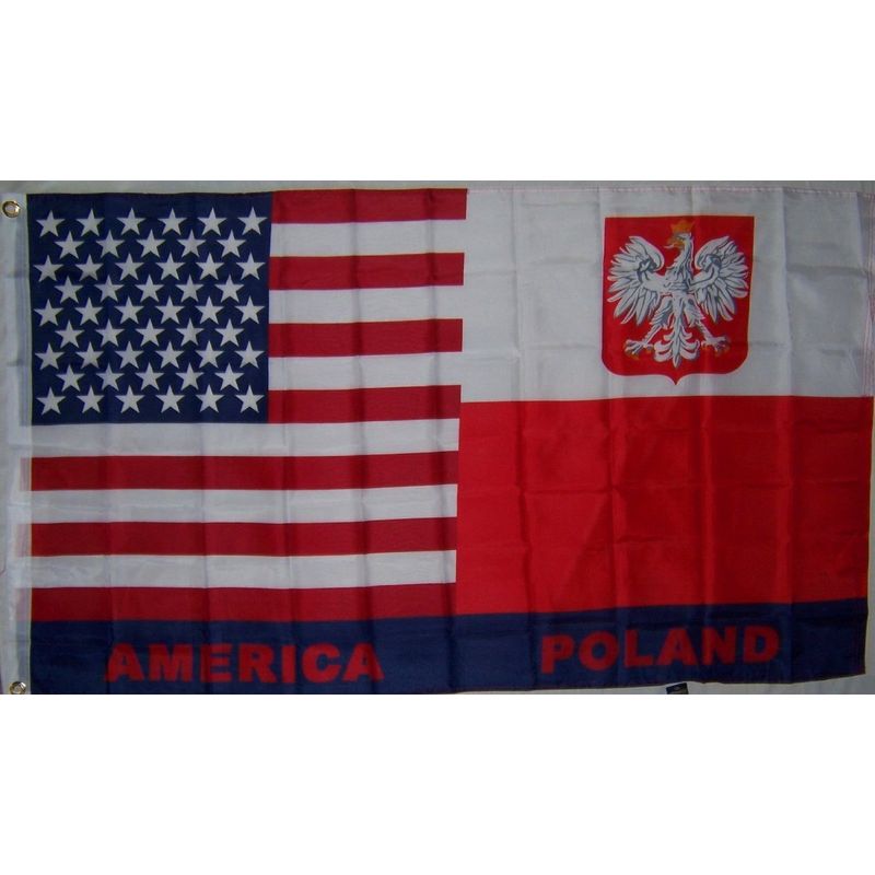 3x5 USA America American Polish Old Poland Flag 3'x5' Banner Brass ...