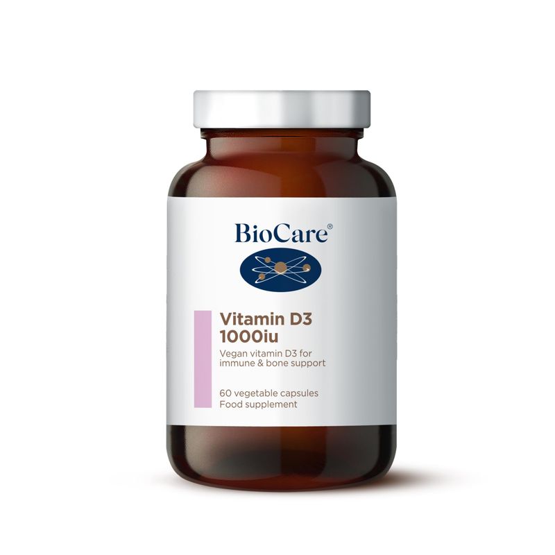 BioCare Vitamin D3 1000iu | Vegan Cholecalciferol from Lichen | High ...