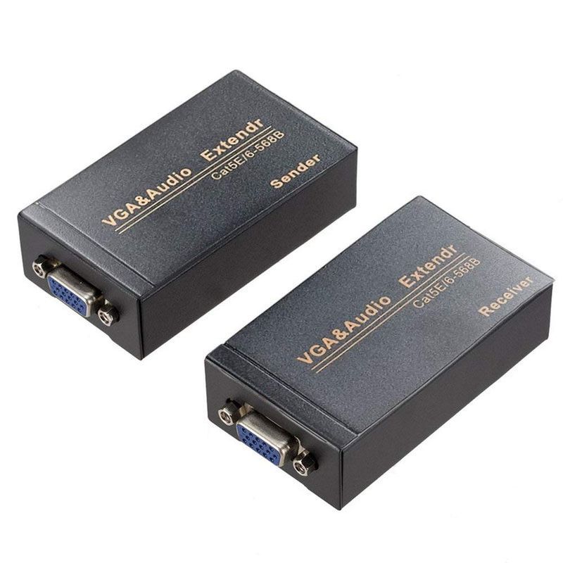 TKS VGA Extender Display Extender RJ45 LAN Cable Relay Extension Extend ...
