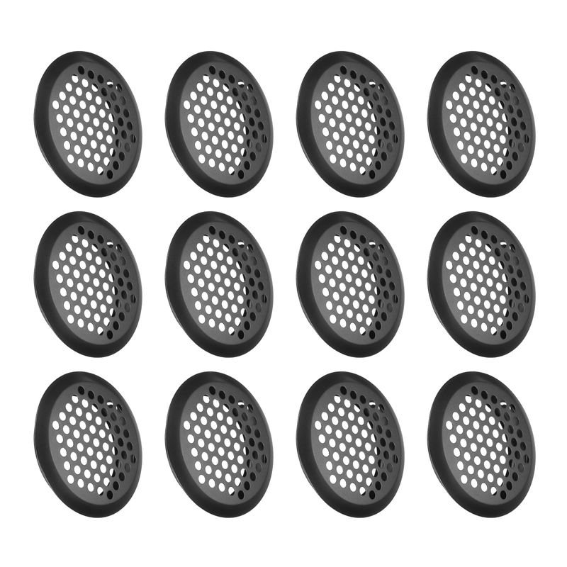 sourcing map 12Pcs Air Vents Circular Soffit Vent 50mm/2" Stainless ...