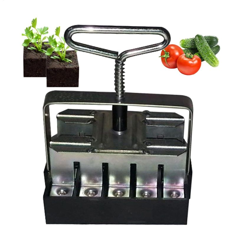 Soil Blocker for Seed Starting, 20-Unit Manual Soil Block Maker with ...