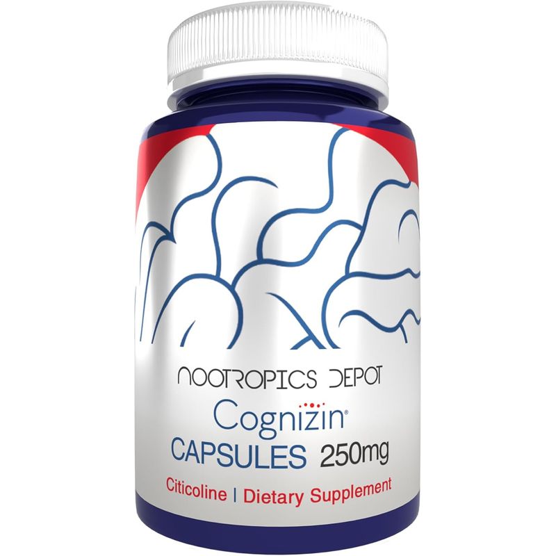Cognizin Citicoline Capsules | 60 Count | Choline Supplement | Brain ...