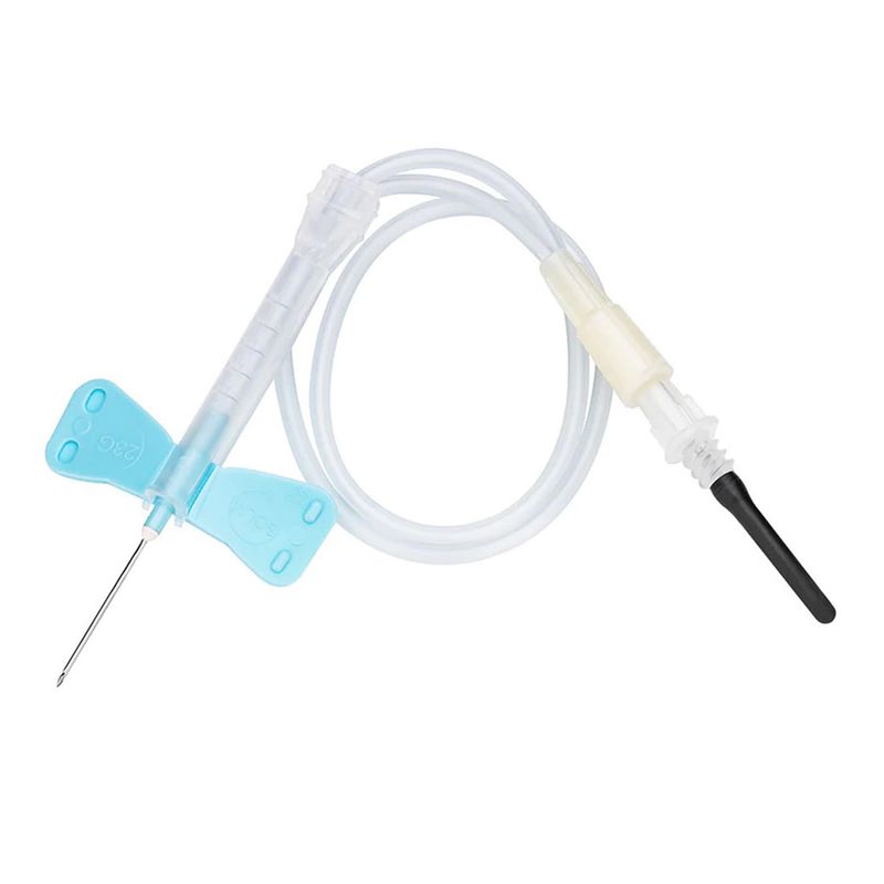 Sol-Care® Safety Winged Blood Collection Needle with 12" Tubing (50/Box ...
