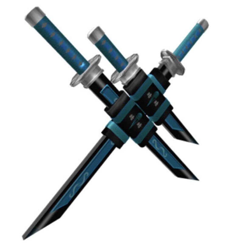 Roblox Toy Code Action Collection Silent Swordpack Blue Silver Sent ...