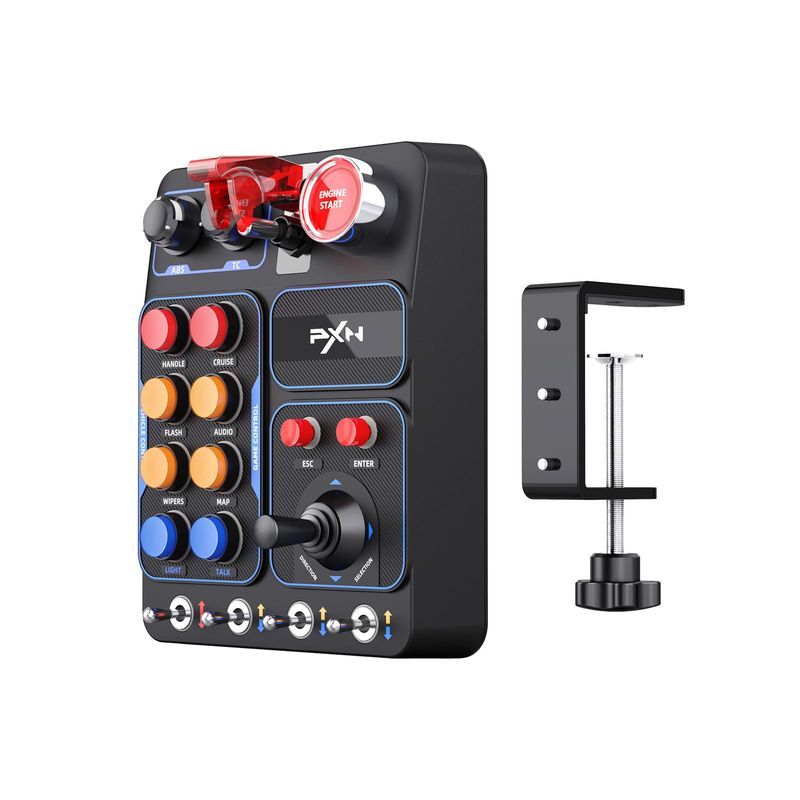PXN Multi-functional Sim Racing Button Box for Windows PC, CB1 USB PC Racing Simulator ...