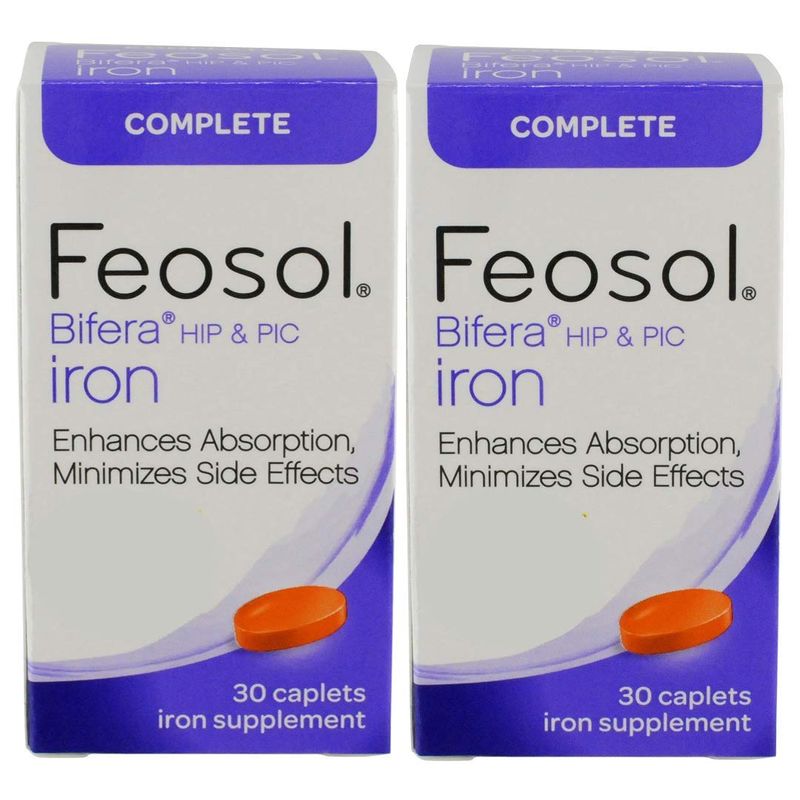 Feosol Original Iron Supplement Tablets, Non-heme, 325mg Ferrous ...