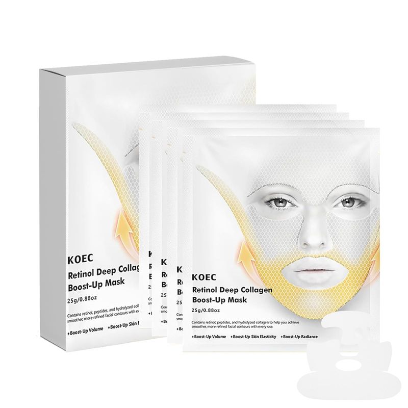 Retinol Collagen Lifting Mask, Deep Collagen Anti-Aging Facial Mask for ...
