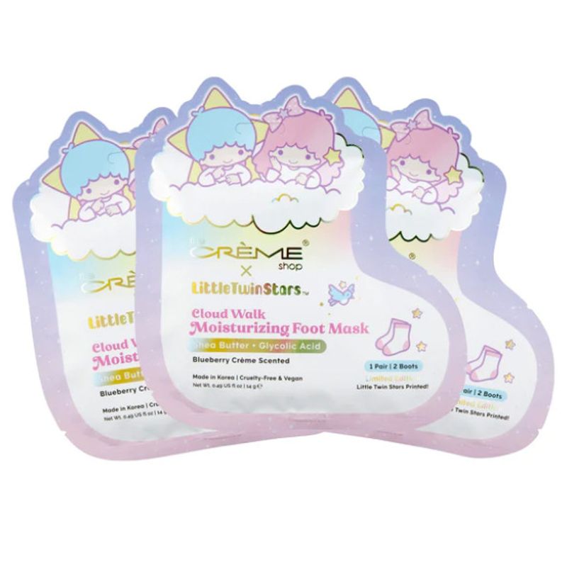 The Crème Shop x Little Twin Stars Cloud Walk Moisturizing Foot Masks ...