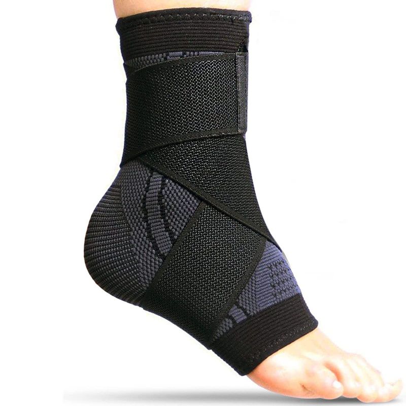 Ankle Support Brace Adjustable Strap Foot Compression Sleeves Socks for ...