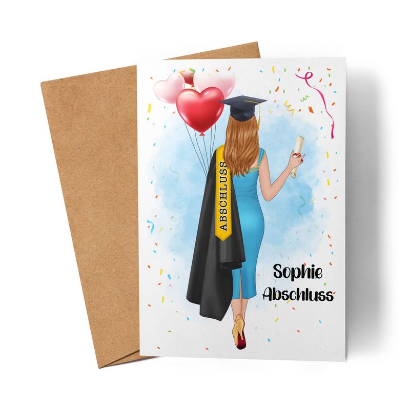 Kiddle-Design Bachelor Master Graduation Card 2025 Card Graduation Card ...