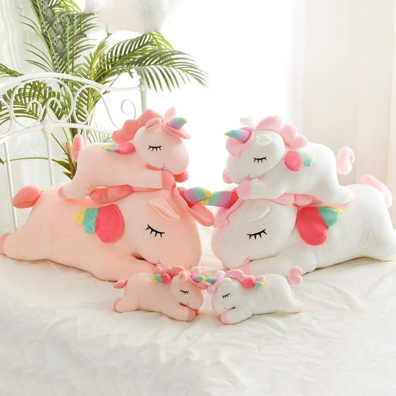 SNOWOLF Unicorn Stuffed Animal Toys Cute Soft Unicorn Plush Hugging ...