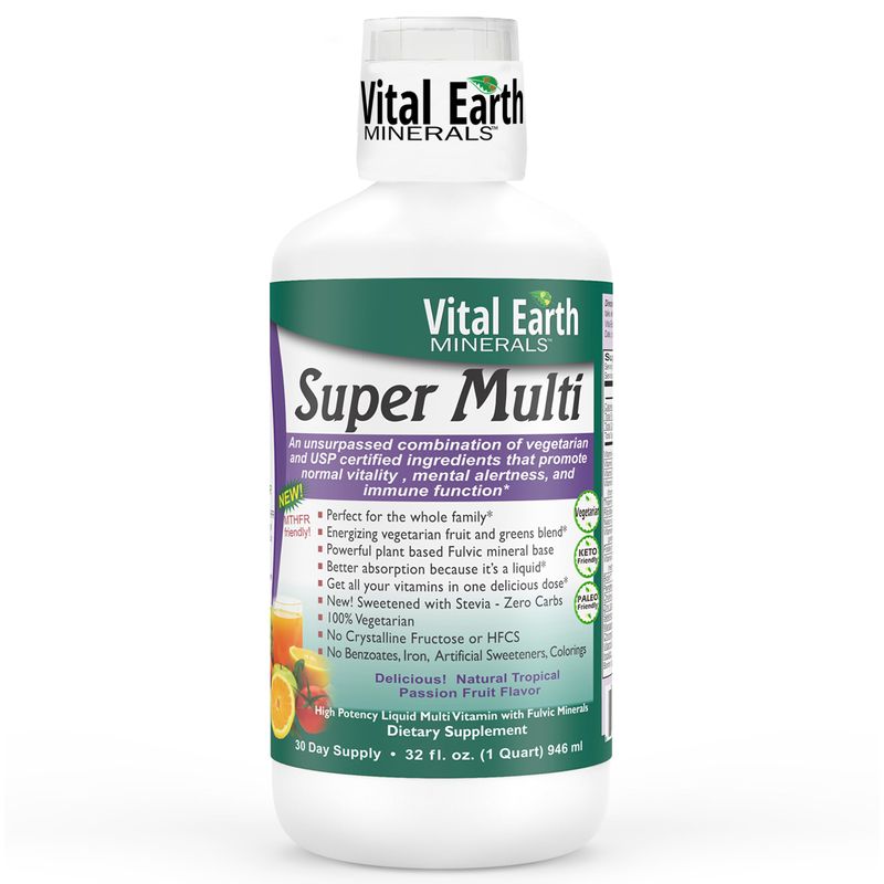 Vital Earth Minerals Super Multi – Liquid Multivitamins for Women, Men ...
