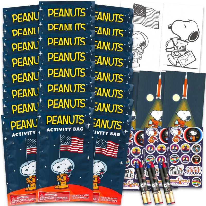 Peanuts Charlie Brown Mini Party Favors Set for Kids - Bundle with 24 ...