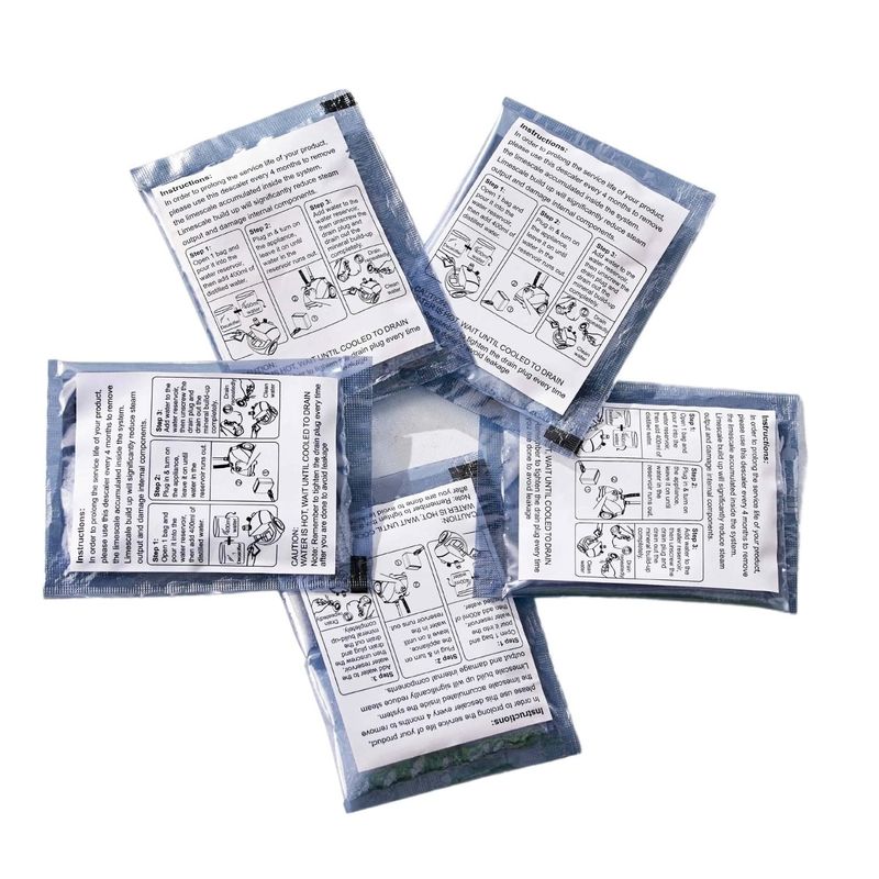 Garment Steamer Descaling Solution Decalcifier Packets for Mineral ...