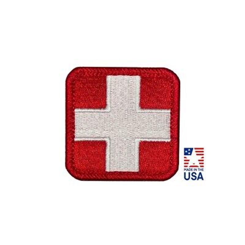 Medical Cross White Red Patch | Paramedic First Aid Health Military ...