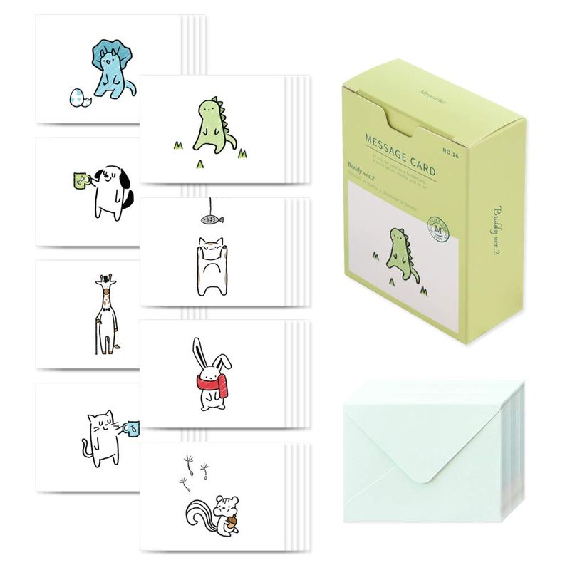 Monolike Message Cards, Mini Cards, Message Cards Buddy Version 2, Set ...