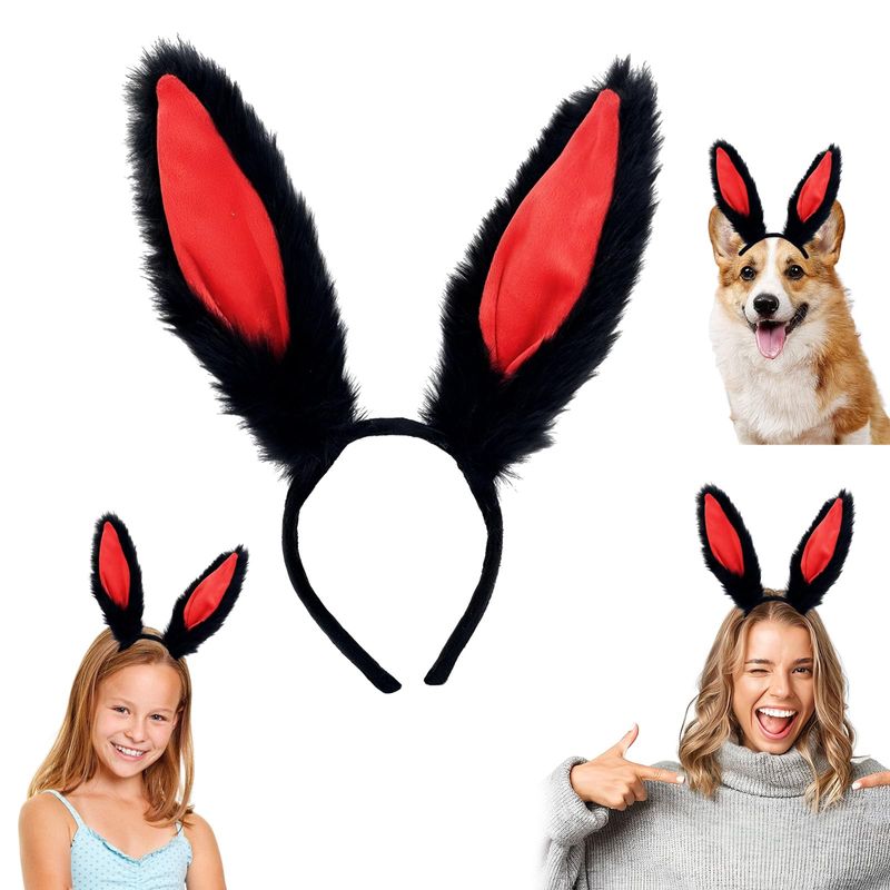 JSGBZK Bunny Ears, Easter Bunny Ears, Cute Plush Bunny Ears Headband ...