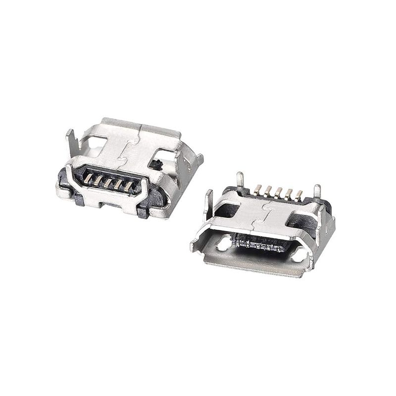 uxcell Micro USB Female Socket Connector 5 Pin 180 Degree Pin Jack ...