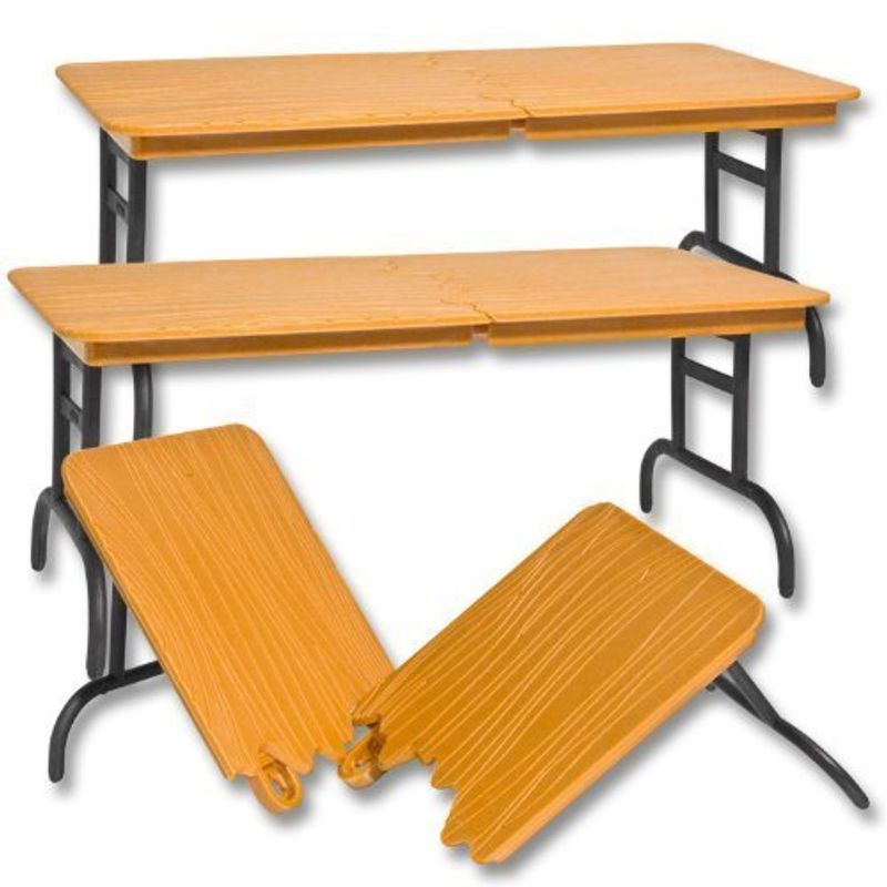 Set of 3 Brown Breakable Tables for Wrestling Action Figures - Online ...