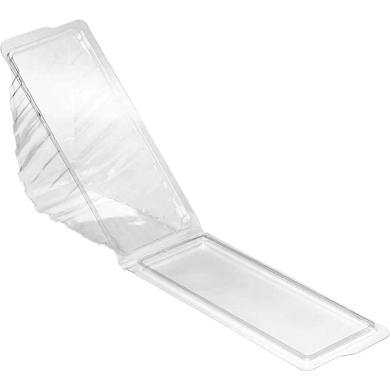 200 x Deep Fill Sandwich Wedge Box with Hinged Lids - 185mm x 80mm x ...