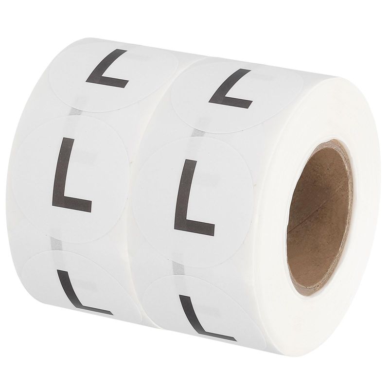 PATIKIL Letter L Inventory Labels, 1 Inch Capital Letter Stickers Self ...