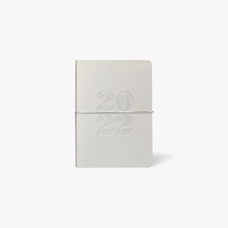 Paperchase A6 Silver Deboss Diary 2022, Daily Planner - Online ...