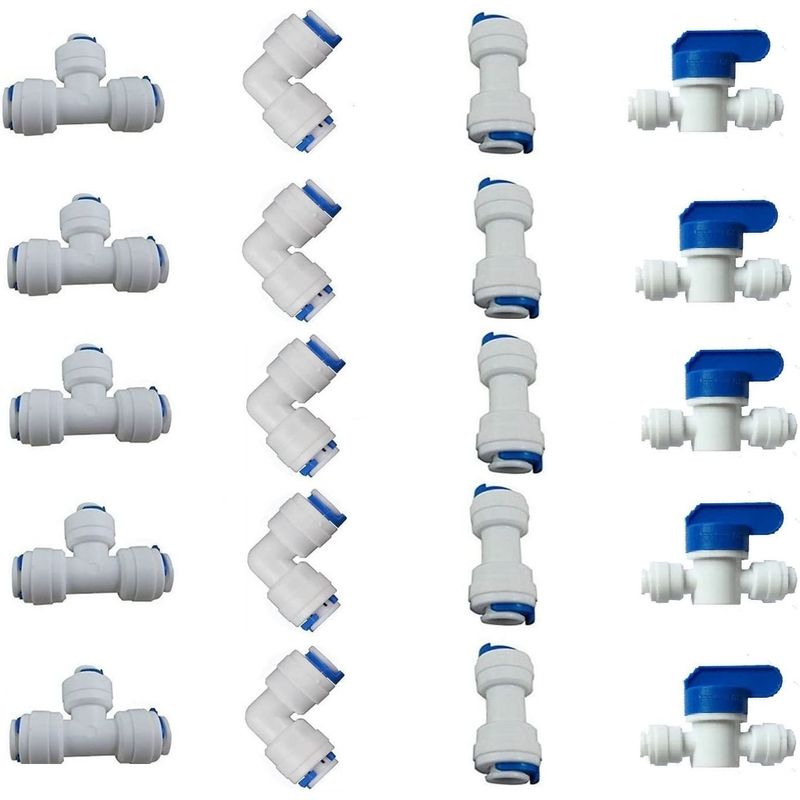 1/4" OD Quick Connect Push in to Connect for RO Water Reverse Osmosis ...