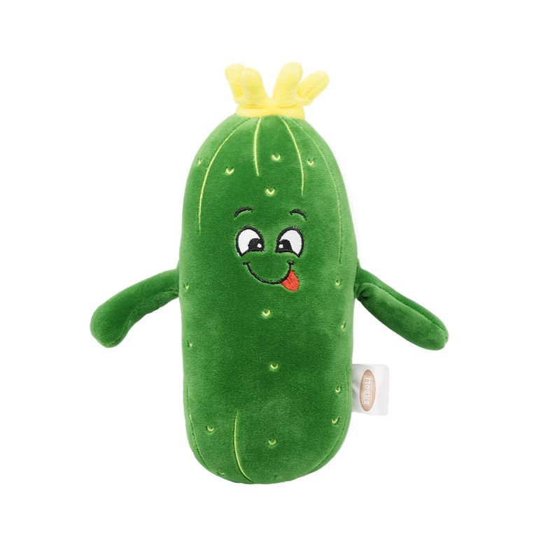BABOLI Adorable Pickle Stuffed Animal Cucumber Plush Plant with Smile ...
