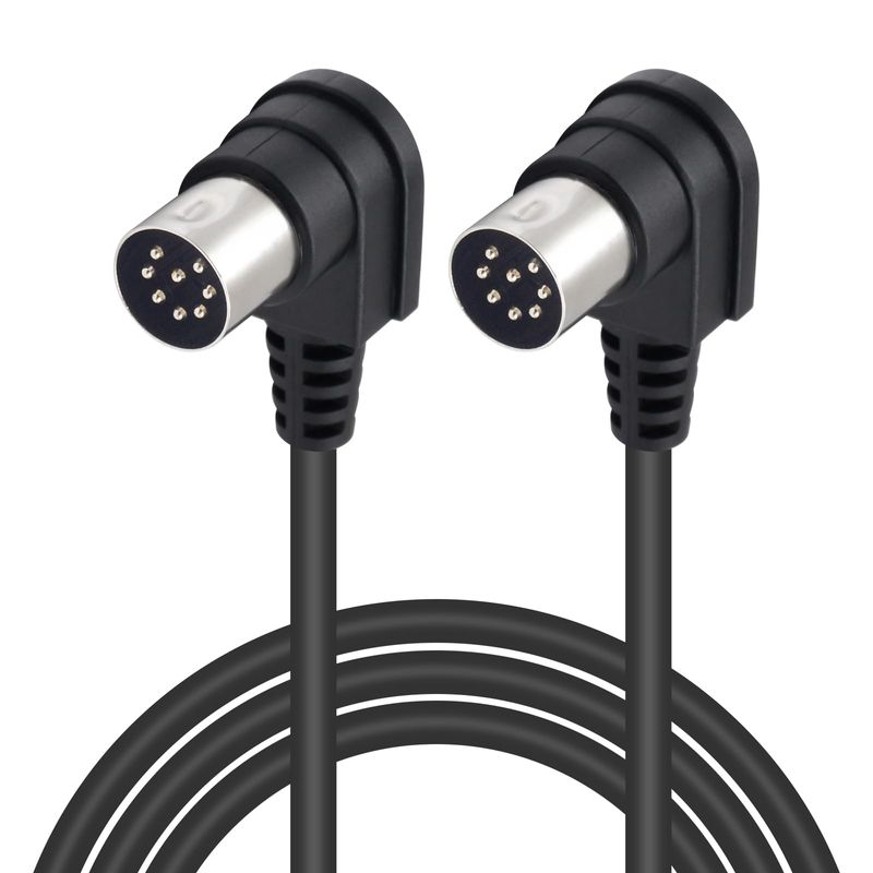 Poyiccot DIN 8 Pin Connector Cable, L Shape L Shape DIN 8 Pin Male to ...