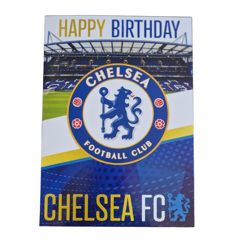 Chelsea FC Birthday Card Musical Sound Card Plays 'Blue is the Colour ...