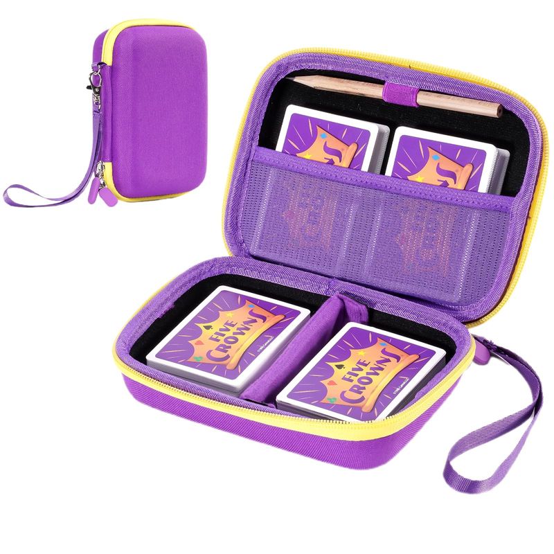 ProCase Hard Playing Card Game Carrying Case, Travel Storage Box Holds ...