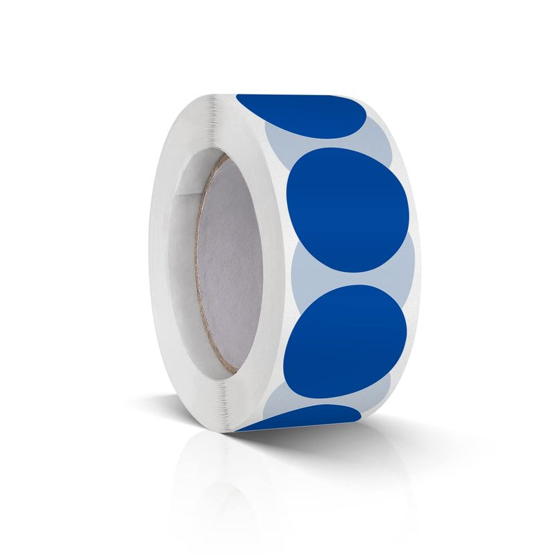 Round Stickers Blue 25 mm Circle Labels Colour Coding Dot Vinyl Floor ...