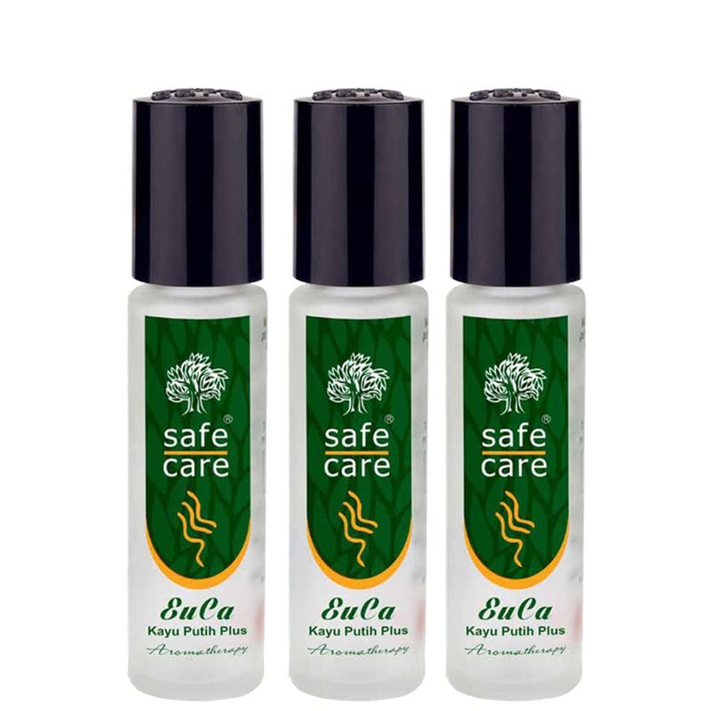 Safe Care Euca On Roll (Eucalyptus Oil/cajuput Oil), 10 ml (Pack of 3 ...