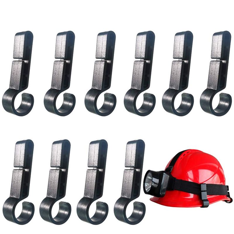 10 Pcs Helmet Clips for Headlamp,Headlamp Hook,hard hat Light Clip ...