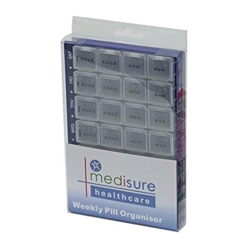 Medisure Weekly Pill Organiser 28 Compartments - EveryMarket