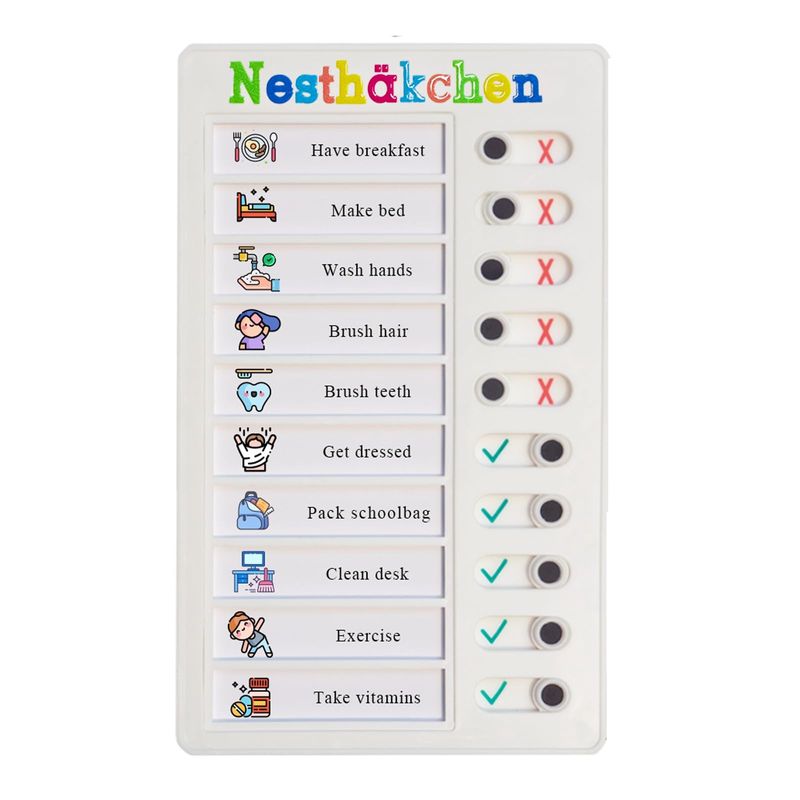 Checklist Board, Stick-On Task List, Stick-On Task List, Reusable Memo ...