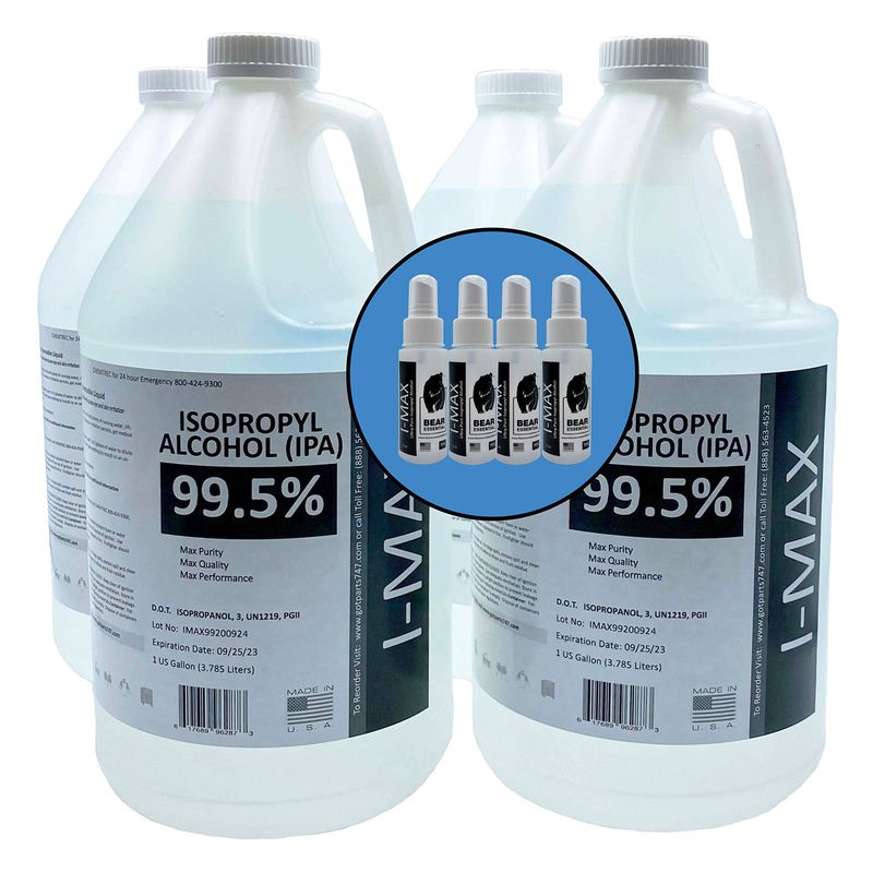 4 Gallons of USP Grade High Purity Isopropyl Alcohol 99.5%+ - Made in ...