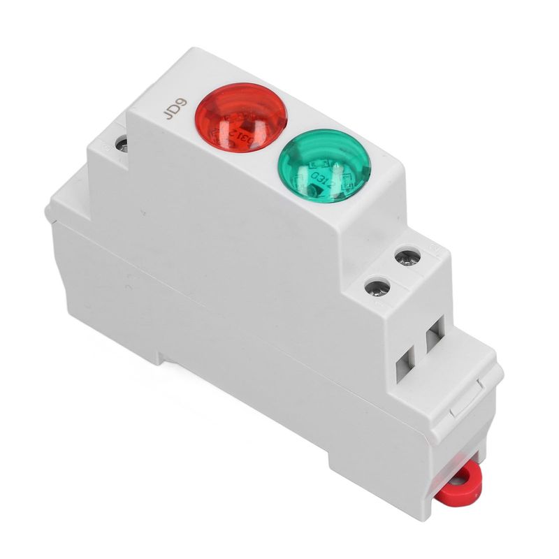 DIN Rail Lamp Red Green Dual Indicator Light Rail Mount PC Material LED ...