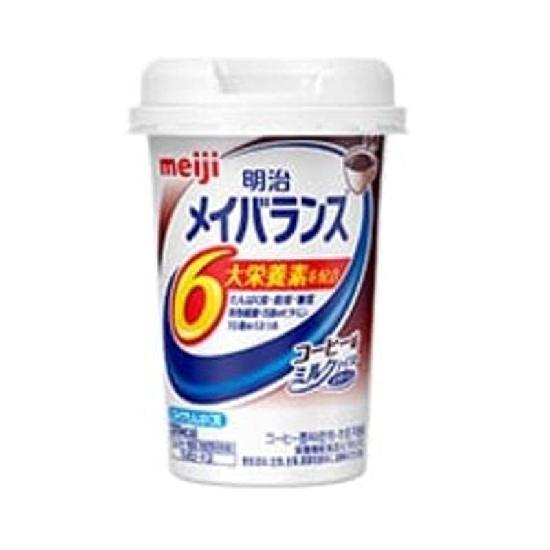 Meiji MayBalance Mini Cup, Coffee Flavor, 49.2 fl oz (125 ml) x 12 ...