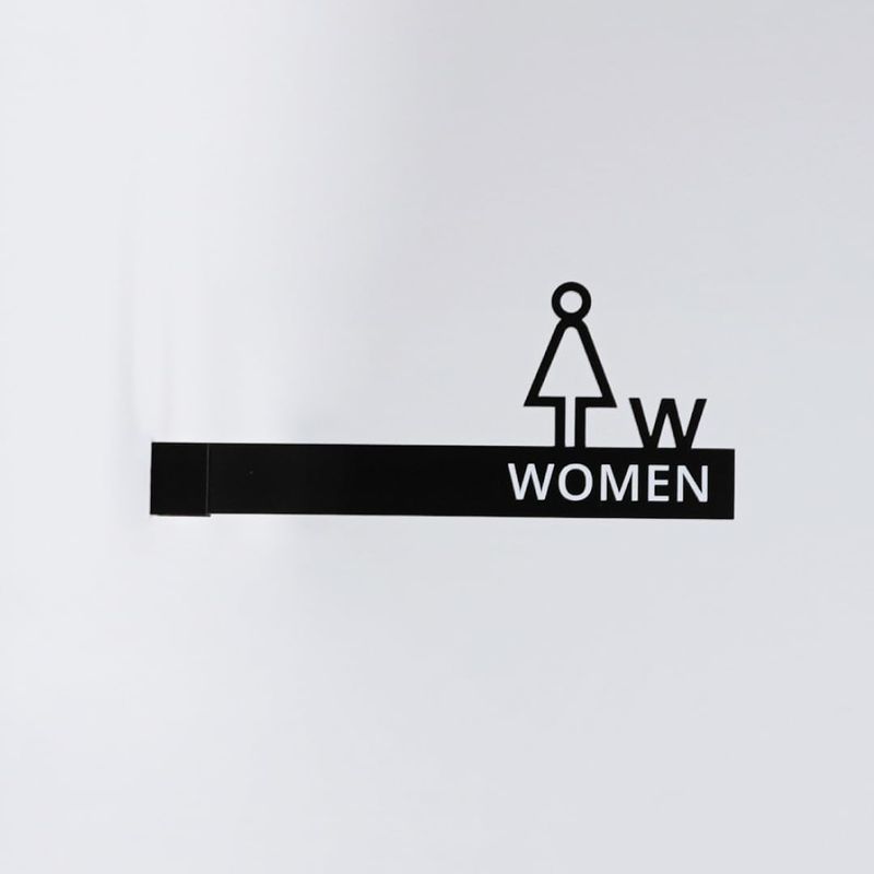 WOMEN Extruding Picto Sign with Screw Closure, Women’s Toilet, Picto ...