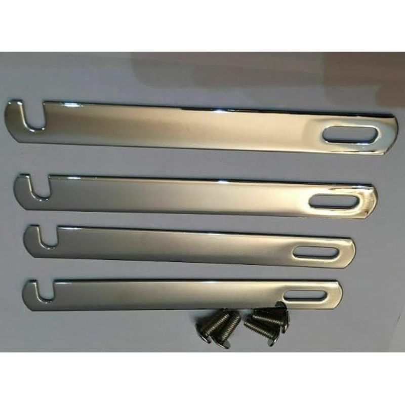 Divan Bed Linking Bars, 200mm, Silver Nickel Plated, Set of 4 with 8 ...