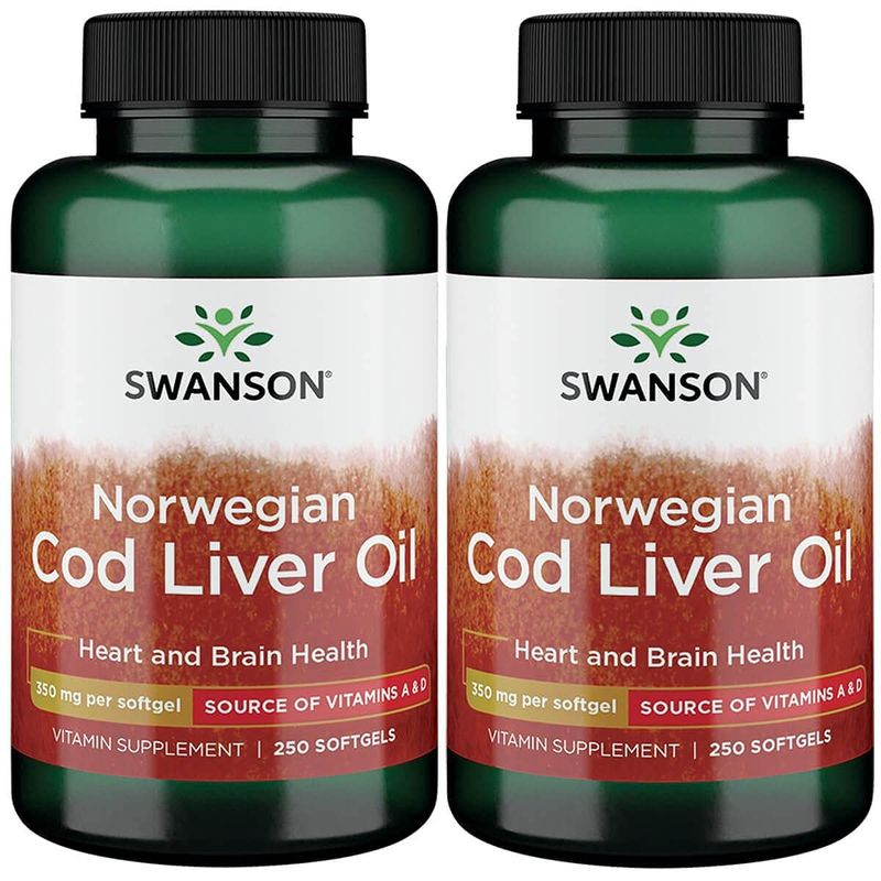 Swanson Cod Liver Oil 1250 Iu A/135 Iu D 250 Sgels (2 Pack) - Online ...