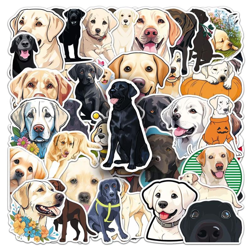 50 PCS Stickers for Labrador,Labrador Retriever Stickers,Teens Boys and ...