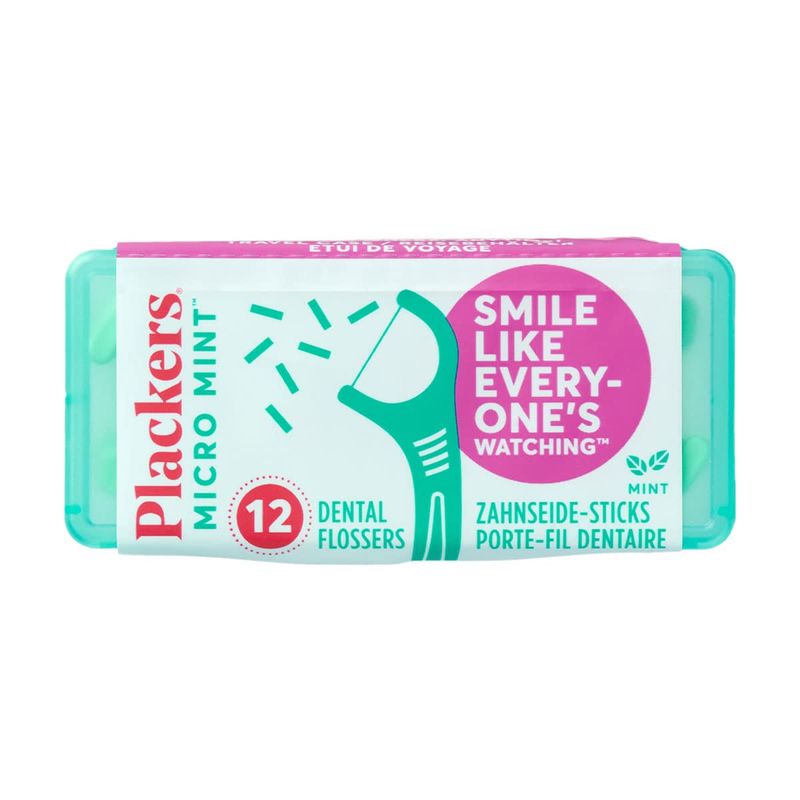Plackers Dental Floss Microclean Mint Travel Pack (12 Piece ...