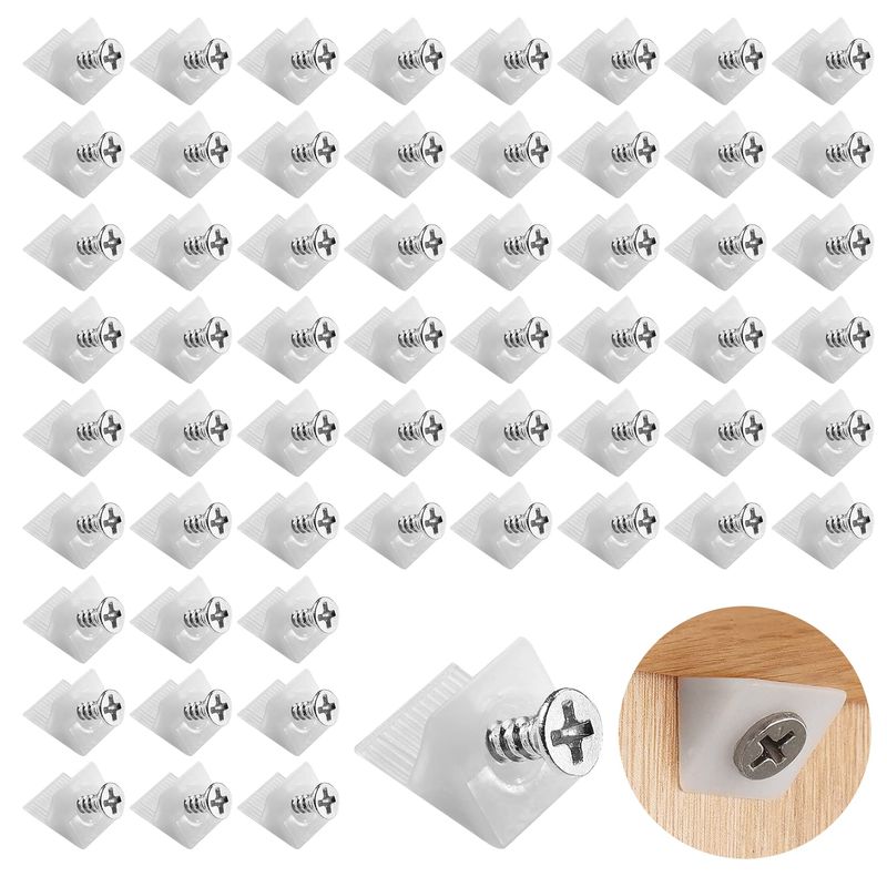120Pcs Drawer Bottom Supports Repair Fix Mend Wedges Plastic Drawer ...