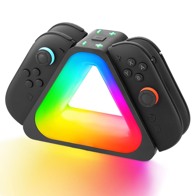 Charging Dock for Switch 2 (2025), with 7 Colors RGB Lights, 4 in 1 ...