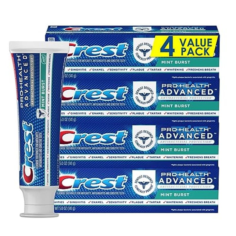 Crest Pro-Health Advanced Antibacterial Protection Toothpaste, Mint ...